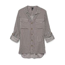 V&eacute;ro Moda Vero Moda Hemd in Bordeaux/ Wei&szlig; - 78% | Gr&ouml;&szlig;e XS | Damen-blusen