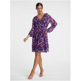 ORSAY Kleid in Blau/ Pink/ Schwarz - 62% | Gr&ouml;&szlig;e 36 | Damen-kleider