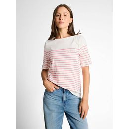 Tom Tailor Shirt in Wei&szlig;/ Pink - 21% | Gr&ouml;&szlig;e M | Damen-tops