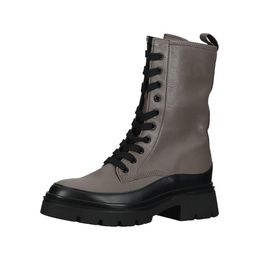 Gabor Leder-Stiefeletten in Taupe/ Schwarz - 62% | Gr&ouml;&szlig;e 40 | Stiefeletten