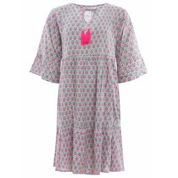 Zwillingsherz Kleid in Pink/ Gr&uuml;n - 55% | Damen-kleider