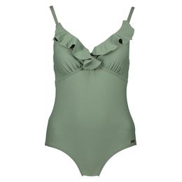 Lascana Badeanzug in Gr&uuml;n - 48% | Gr&ouml;&szlig;e 44E-Cup | Damen-bademode