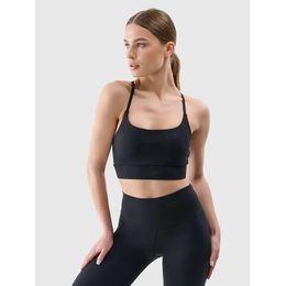 4F Sport-BH in Schwarz - Low - 42% | Gr&ouml;&szlig;e M | Damen-sportunterwaesche