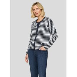 Rabe Cardigan in Dunkelblau/ Wei&szlig; - 60% | Gr&ouml;&szlig;e 40 | Damen-pullover-cardigans