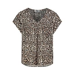 Sublevel Bluse in Hellbraun/ Schwarz/ Beige - 32% | Gr&ouml;&szlig;e S | Damen-blusen