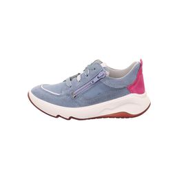Superfit Leder-Sneakers "Melody" in Hellblau - 64% | Gr&ouml;&szlig;e 30 | Kindersneakers