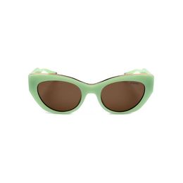 Polaroid Damen-Sonnenbrille in Gr&uuml;n/ Hellbraun - 55% | Gr&ouml;&szlig;e 50 | Damen-brillen