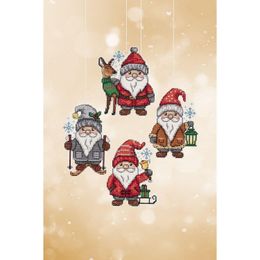 buttinette Stramin-Aufh&auml;nger "Weihnachtsmann", 4er-Set