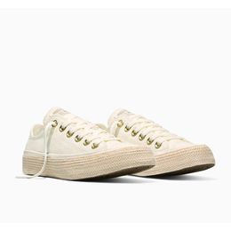 Converse Damen Sneaker "CHUCK TAYLOR ALL STAR ESPADRILLE", Gr. 42egret, papyrus, gold, Textil, Schuhe, f&uuml;r Alltag, bequem, sportlicher Stil, mit
