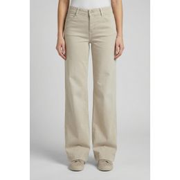 MAC Damen Weite Jeans "DREAM WIDE"smoothly beige, Gr. 42, Denim/Jeans, Obermaterial: 75% Baumwolle, 12% Modal, 9% Polyester, 4% Elasthan, Jeans, mit
