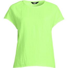 LANDS' END Musselin-T-Shirt, Damen,  Gr&uuml;n, Baumwolle, by Lands' End