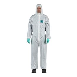 Ansell Schutzoverall Typ 5/6 AlphaTec 1800, wei&szlig;, Unisex-Gr&ouml;&szlig;e: 3XL ; Ansell Health Care (WH18S-00111-07)