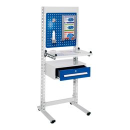 KAPPES ErgoPlus Steharbeitsplatz Mod 4 RAL 7035 /5010 H1770 mm x B670 mm, 7301.04.0116)