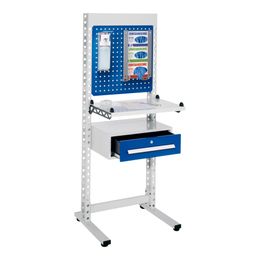 KAPPES ErgoPlus Steharbeitsplatz Mod 3 RAL 7035 /5010 H1770 mm x B670 mm, 7301.03.0116)