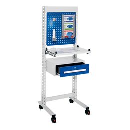 KAPPES ErgoPlus Steharbeitsplatz Mod 4 RAL 7035 /5010 H1770 mm x B670 mm, 7315.04.0116)