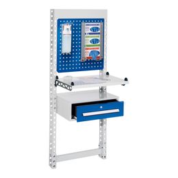 KAPPES ErgoPlus Steharbeitsplatz Mod 3 RAL 7035 /5010 H1650 mm x B670 mm (7303.03.0416)