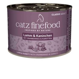Catz Finefood No. 11 Lamm & Kaninchen Katzen-Nassfutter getreidefrei 6x200g