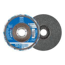 Pferd TOOLS POLINOX verpresste Vlies-Disc PNER &Oslash; 125 mm Bohrung-&Oslash; 22,23 mm Weich SIC Fein f&uuml;r Finish (44690733)