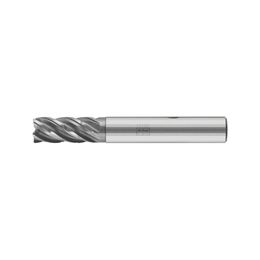 Pferd TOOLS VHM-Fr&auml;ser &Oslash;25mm, 5 Schneiden, mit Spanteiler, 2xDC, Radius 1mm, AlCrN beschichtet, Schaft HB, Universal (23000858)
