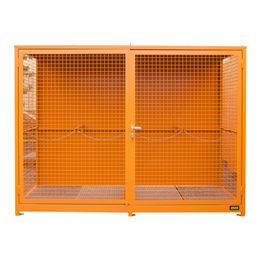 Bauer S&uuml;dlohn Gasflaschen-Container GFC-1 (Gitterrostboden), lackiert, Gelborange (4477-01-0000-1)