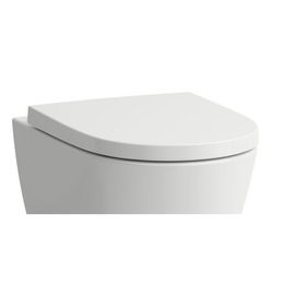 CARLDIX x LAUFEN WC-Sitz A91005000001 mit Softclose Absenkautomatik, 370 x 445 mm, abnehmbar, Wei&szlig;