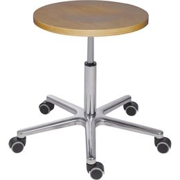 XXL-Arbeitshocker 180 kg, Gasfeder-H&ouml;henverstellung, Buche kaiserkraft