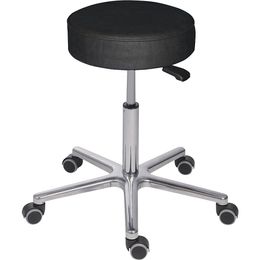 XXL-Arbeitshocker 180 kg, Gasfeder-H&ouml;henverstellung, Kunstleder, schwarz kaiserkraft