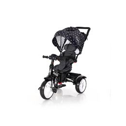 Lorelli Tricycle Neo 4 in 1 EVA-Reifen, Schiebestange, Sitz drehbar, verstellbar schwarz Krone