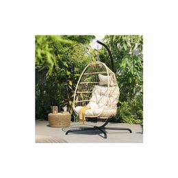 Home Deluxe H&auml;ngesessel LOMA &ndash; 2 Sitzer Beige