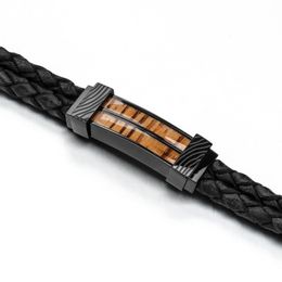 Holzkern Armb&auml;nder Herren Schwarz und Zebrano