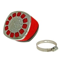 Luftfilter Malossi Red Filter E14 35,5mm 30&deg; rot-Chrom