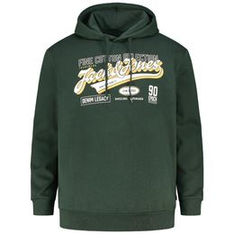 Jack & Jones Herren Gro&szlig;e Gr&ouml;&szlig;en | Jack&Jones Hoodie mit Label-Print Farbe dunkelgr&uuml;n Gr&ouml;&szlig;e: 3XL
