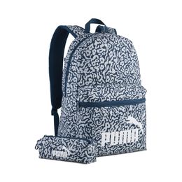 Puma Freizeittasche "Phase 20 l Rucksack-Set Jugendliche und Erwachsene"cr&eacute;me de mint midnight petrol aop gr&uuml;n blau, Polyester, Taschen