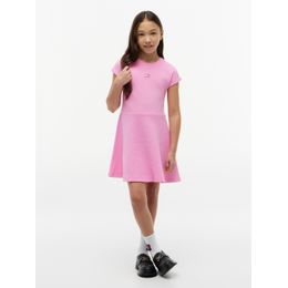 Tommy Hilfiger M&auml;dchen Skaterkleid, pink, Gr. 16, unifarben, Jersey, Obermaterial: 74% Baumwolle, 18% Polyester, 8% Elasthan, Kleider, Regular Fit,