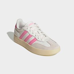 Damen Sneaker "BARREDA", adidas Sportswear, Gr. 39core wei&szlig;, bliss pink, orbit grau, Leder, Synthetik, Schuhe, inspiriert vom Design des adidas
