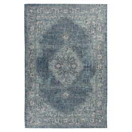 Teppich Kayoom, B:80cm H:7mm L:150cmblau, Polypropylen, Wohnzimmer, Teppiche, "Nautic 885", Kurzflor, Vintage, Modernes Muster, Deko; In -und Outdoor