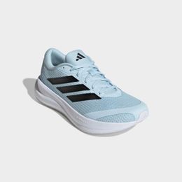 Herren Laufschuh "RUNFALCON 6 CLOUDFOAM", adidas Performance, Gr. 46ice blau, core schwarz, bright blau, Synthetik, Textil, Schuhe