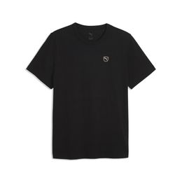 Puma Herren T-Shirt "Essentials Elevated T-Shirt Herren"schwarz warm wei&szlig;, Gr. XL, clean, Obermaterial: 100% Baumwolle. Rippe: 20% Polyester, 80%