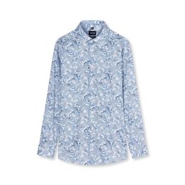 OLYMP Herren Businesshemd "OLYMP Luxor, Modern Fit, New Kent"bleu, Gr. 40, 100% Baumwolle, Hemden