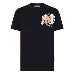 Philipp Plein Herren T-Shirt "Teddy", schwarz, Gr. S, Stoff: 100% Baumwolle, Shirts