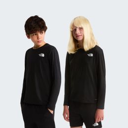 The North Face Kinder Funktionsshirt "TEEN 24/7 LS TEE"tnf schwarz, Gr. XS, Obermaterial: 100% Polyester, Shirts