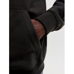 Jack & Jones PlusSize Herren Kapuzensweatshirt "JCOFUSION BOX SWEAT HOOD PLS"schwarz, Gr. 6XL, JACK & JONES PLUSSIZE, bedruckt, angeraute Sweatware, Obermaterial: 70%