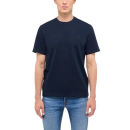 Mustang Herren Kurzarmshirt "Herren Style Austin"navy, Gr. S, Jersey, 100% Baumwolle, Shirts