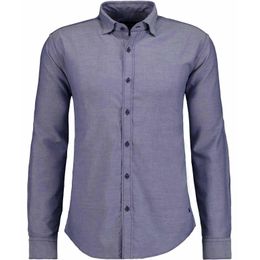 Ragman Herren Henleyshirt, blau, Gr. S, Popeline, Baumwolle, Shirts