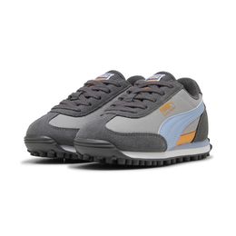 Puma M&auml;dchen Sneaker "Easy Rider Sneakers Kinder", Gr. 32gray echo chambray blau, Obermaterial: Textil, Synthetik, Kuhleder. Futter: Textil.