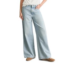 Marc O'Polo Damen Weite Jeans "aus Rigid Denim"light blau, Gr. 32, MARC O'POLO DENIM, unifarben, Obermaterial: 100% Baumwolle, Jeans