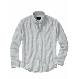 Mey & Edlich Mey & Edlich Herren Flanellhemd 3.0 Grau 80 % Baumwolle, 20 % Schurwolle