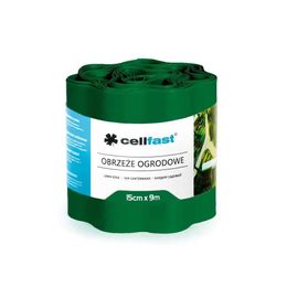 cellfast Gartenrand gr&uuml;n 15 cm x 9 Meter, Rasenkante, Beeteinfassung