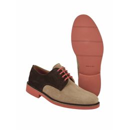 Mey & Edlich Mey & Edlich Herren Contrasto-Derby Beige Obermaterial, Futter und Decksohle: Kalbsleder