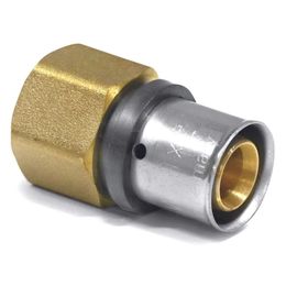 Boni-Shop&reg; Pressfitting Kupplung, 26 x 3, 1" IG, DVGW zertifiziert